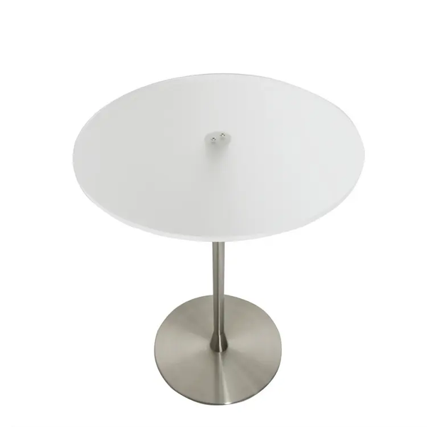 Stainless Steel Acrylic Round Table – PodiumStop