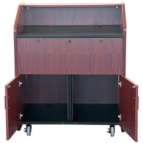 Dual Rack Multimedia Podium - AVFI PD3007 – PodiumStop