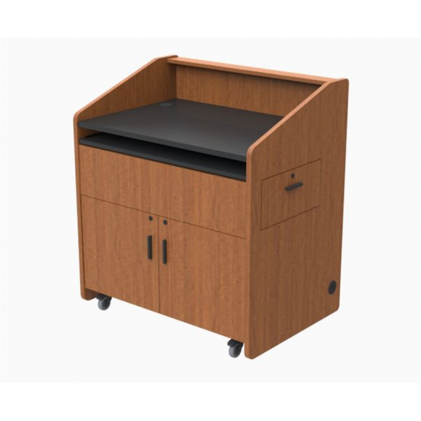 Dual Rack Multimedia Podium - AVFI PD3007 – PodiumStop