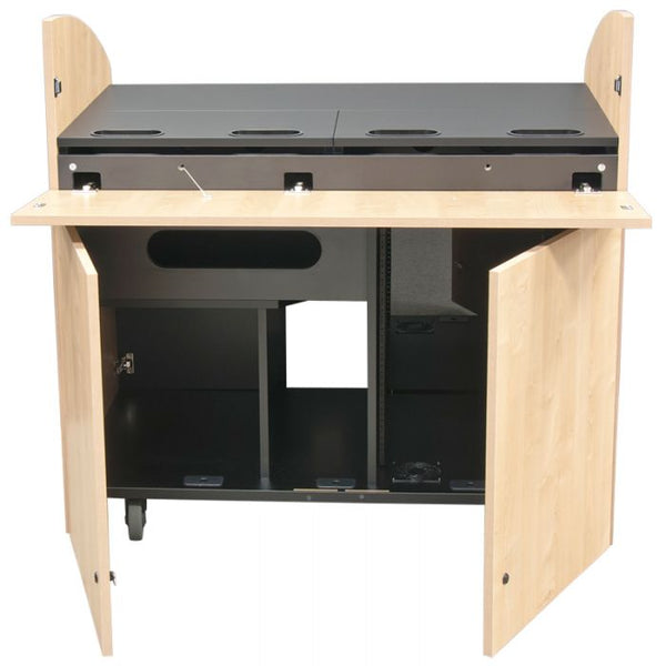 Large Surface Classroom Multimedia Podium Rack Rail Mounts & Drawers ...